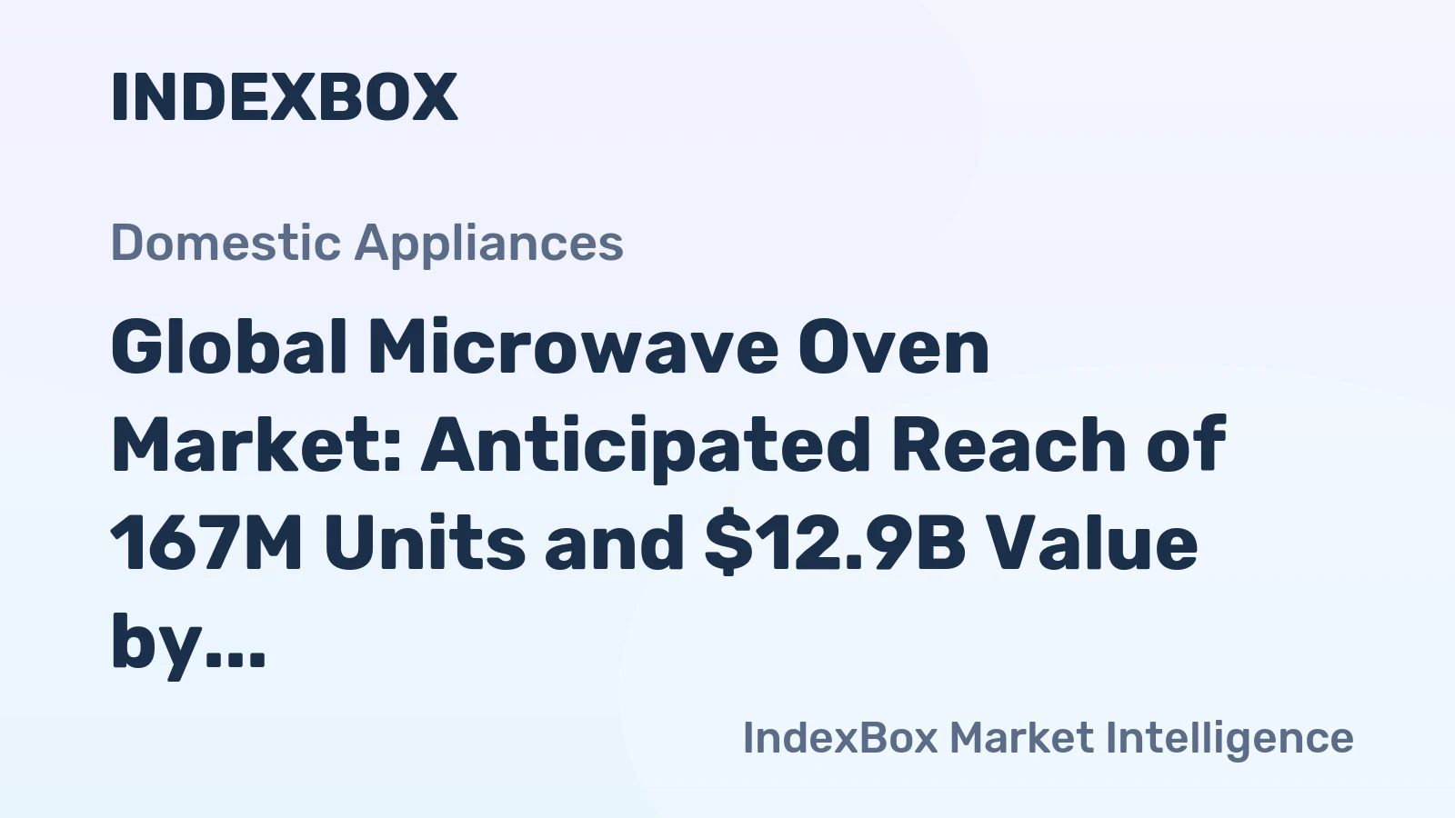 Global Microwave Oven Market: Anticipated Reach of 167M Units and $12.9B Value by 2035