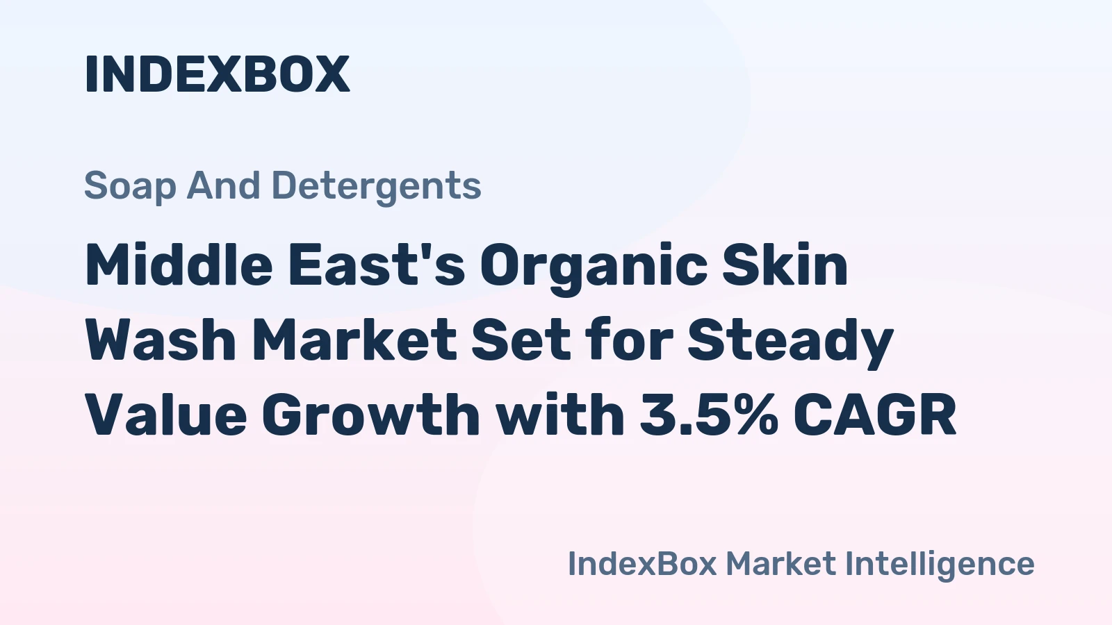 Middle East's Organic Skin Wash Market Set for Steady Value Growth with 3.5% CAGR