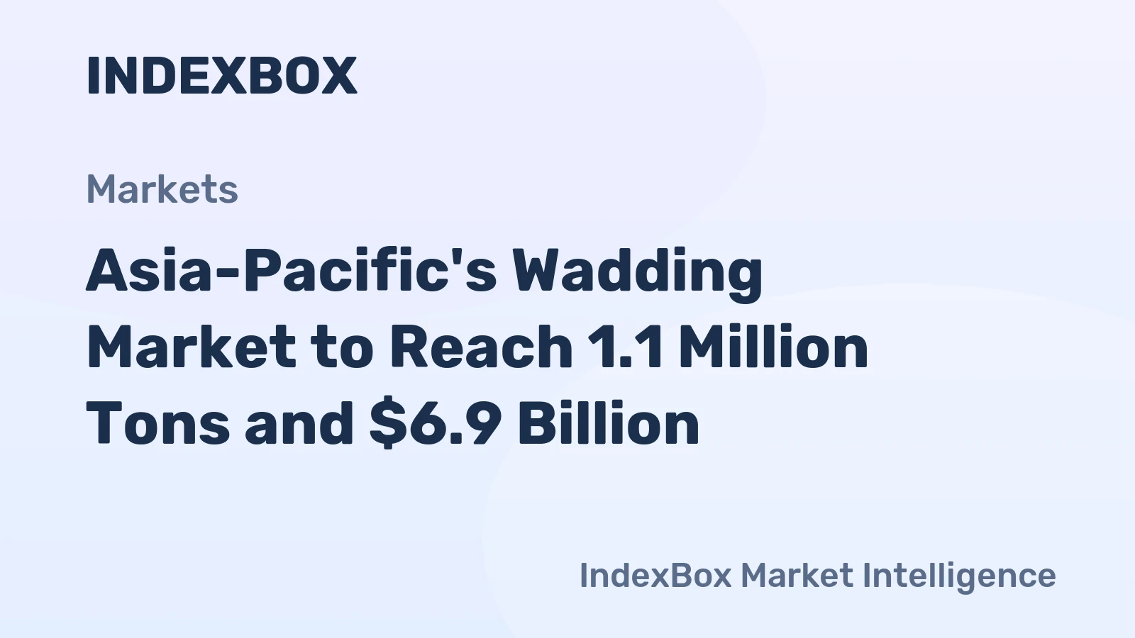 Asia-Pacific's Wadding Market to Reach 1.1 Million Tons and $6.9 Billion