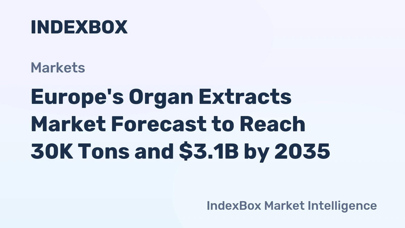 Europe's Organ Extracts Market Forecast to Reach 30K Tons and $3.1B by 2035