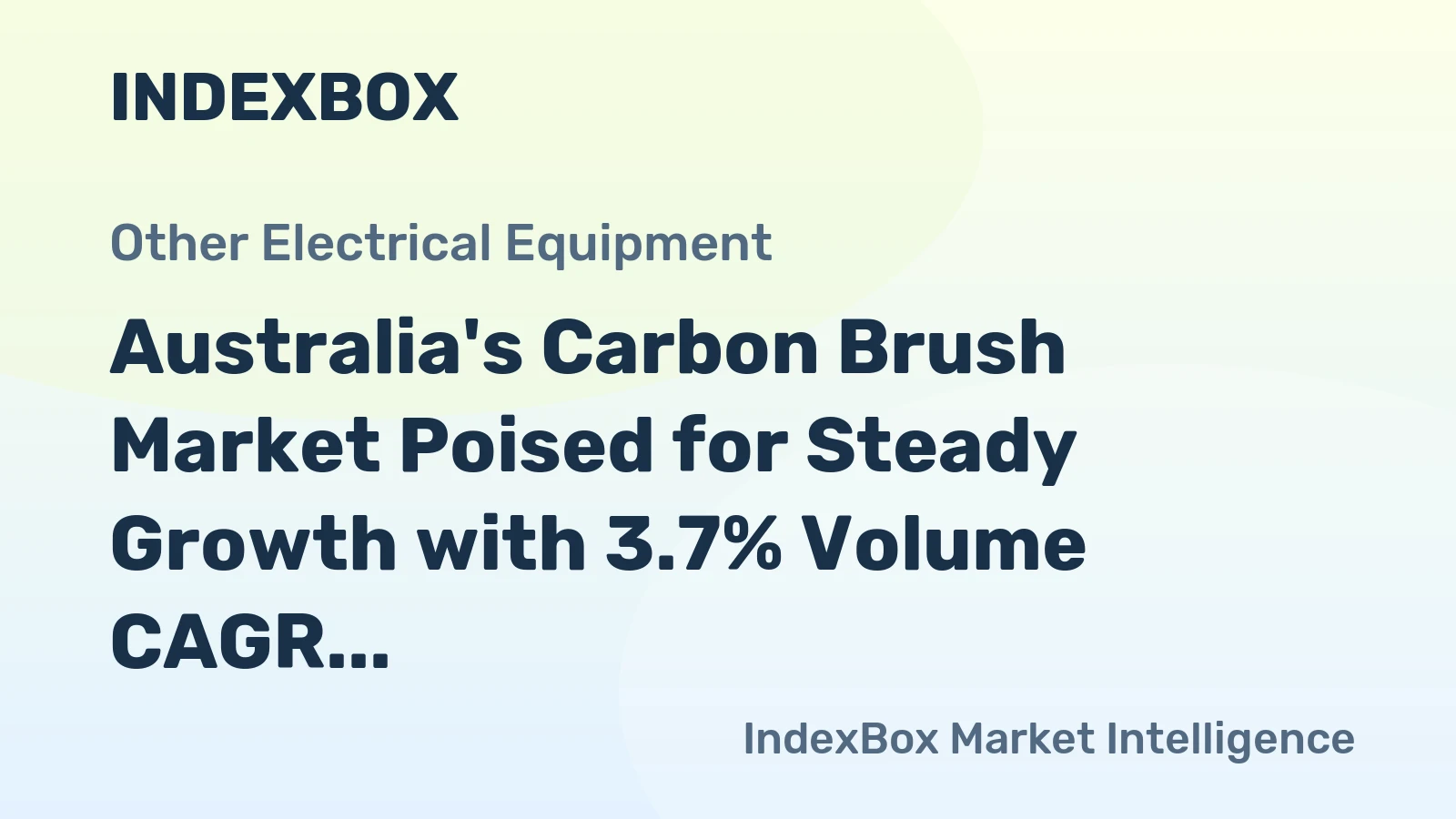 Australia's Carbon Brush Market Poised for Steady Growth with 3.7% Volume CAGR Through 2035