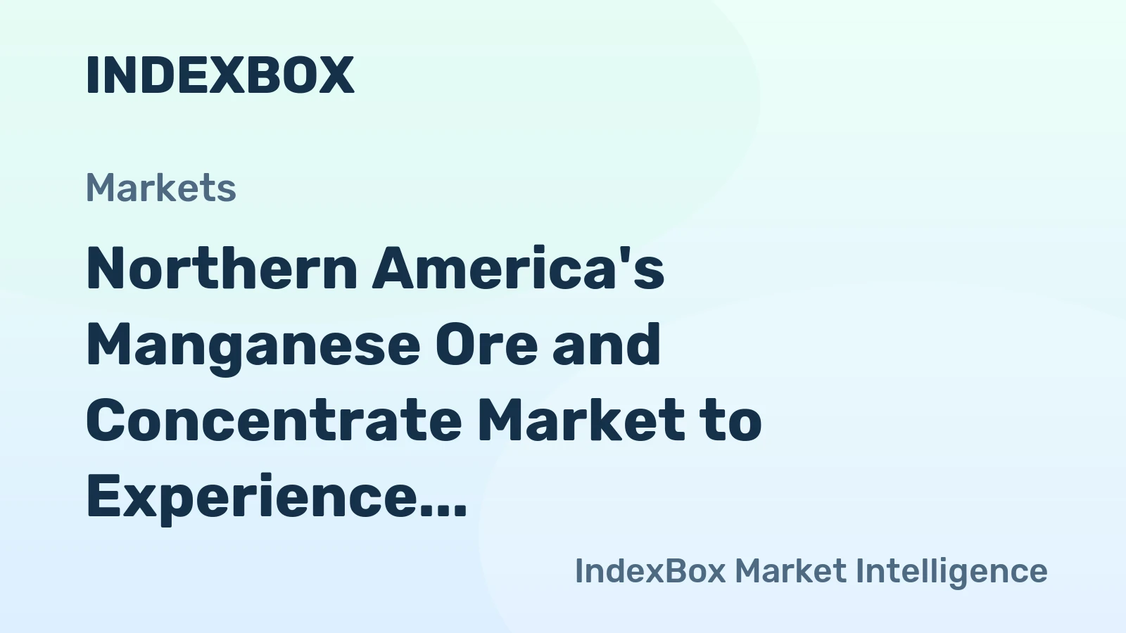 Northern America's Manganese Ore and Concentrate Market to Experience Slight Growth with CAGR of +0.9% from 2024 to 2035