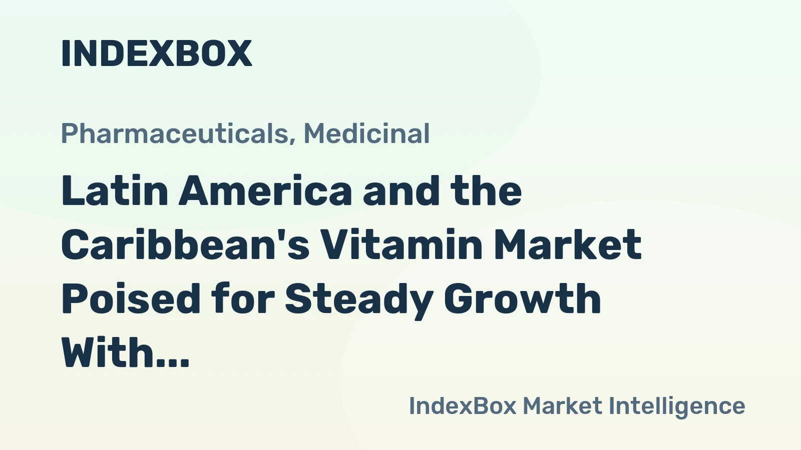 Latin America and the Caribbean's Vitamin Market Poised for Steady Growth With 1.7% CAGR Through 2035
