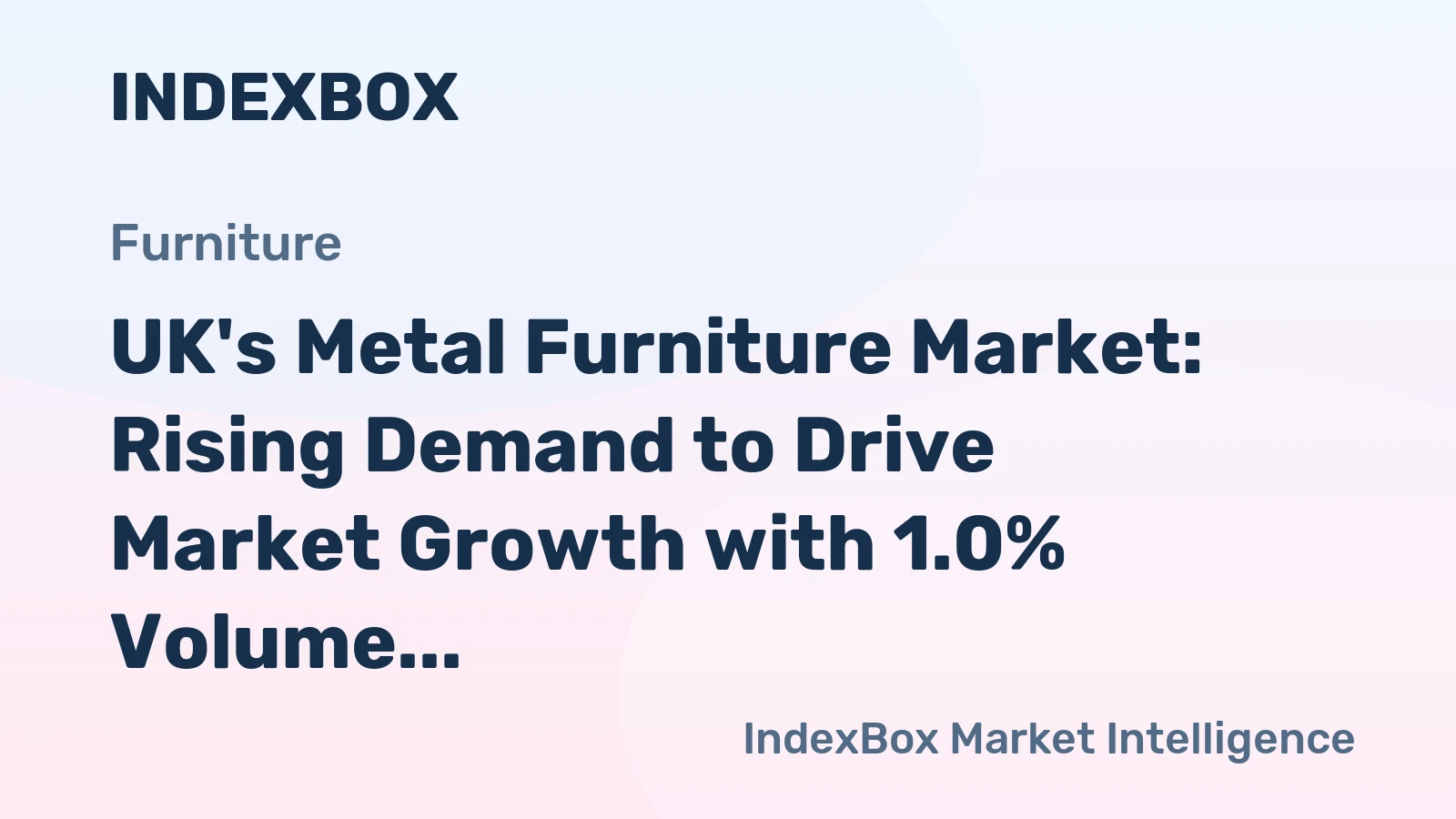 UK's Metal Furniture Market: Rising Demand to Drive Market Growth with 1.0% Volume Increase and 1.2% Value Increase by 2035