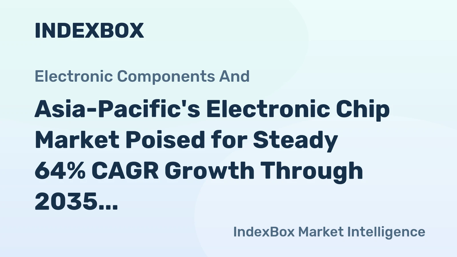 Asia-Pacific's Electronic Chip Market Poised for Steady 64% CAGR Growth Through 2035