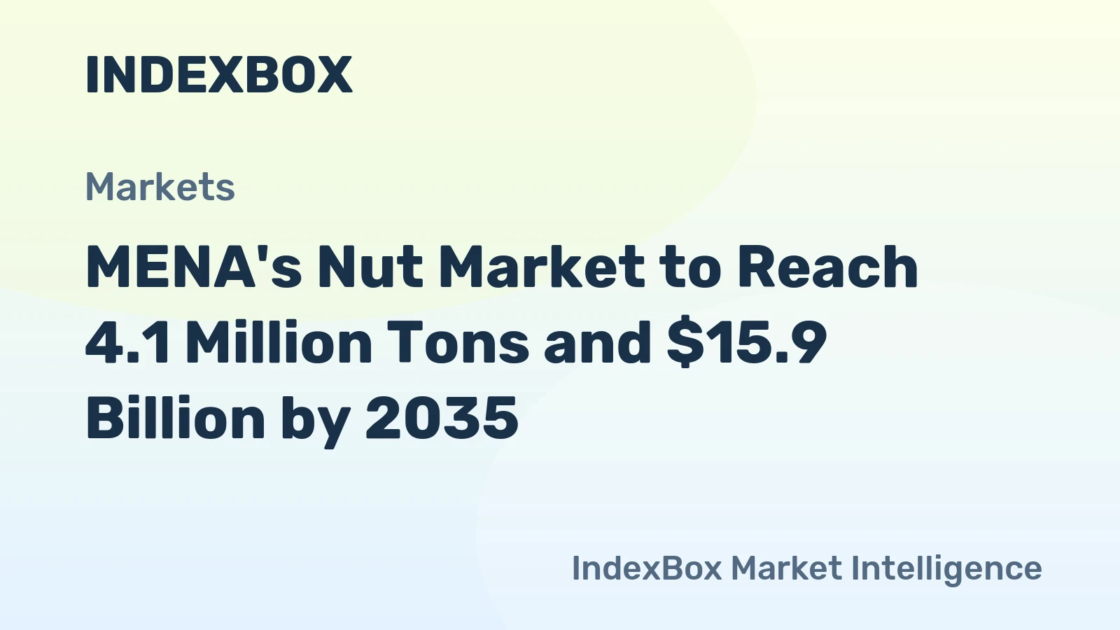 MENA's Nut Market to Reach 4.1 Million Tons and $15.9 Billion by 2035