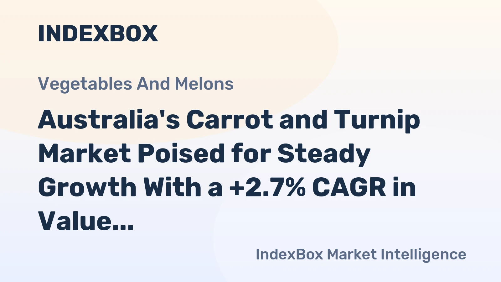 Australia's Carrot and Turnip Market Poised for Steady Growth With a +2.7% CAGR in Value Through 2035