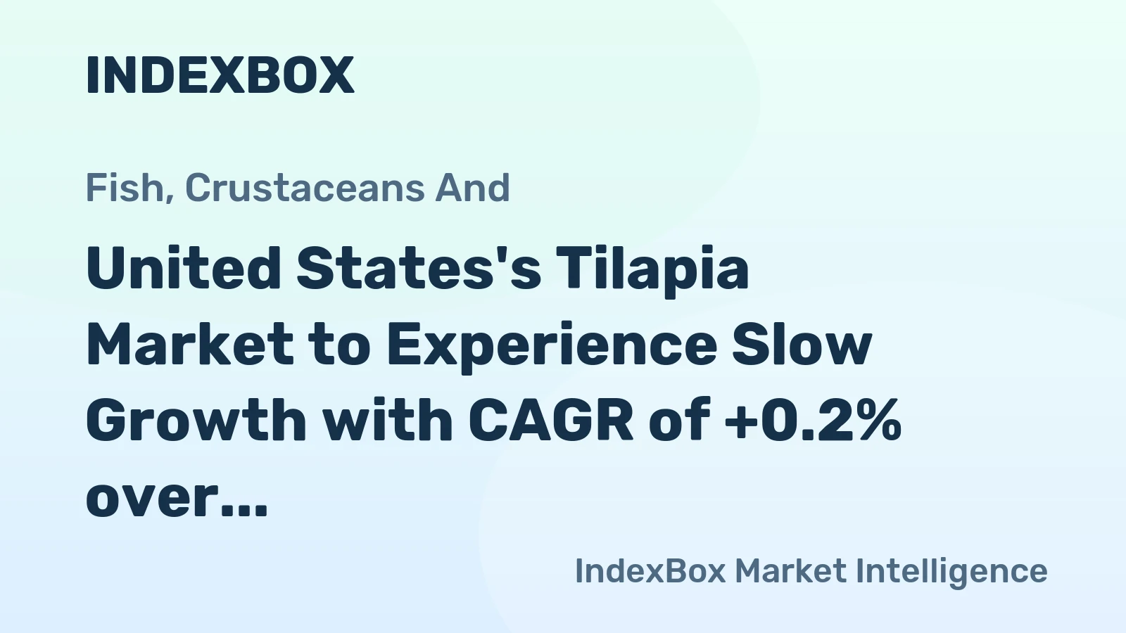 United States's Tilapia Market to Experience Slow Growth with CAGR of +0.2% over the Next Decade, Reaching $641M by 2035