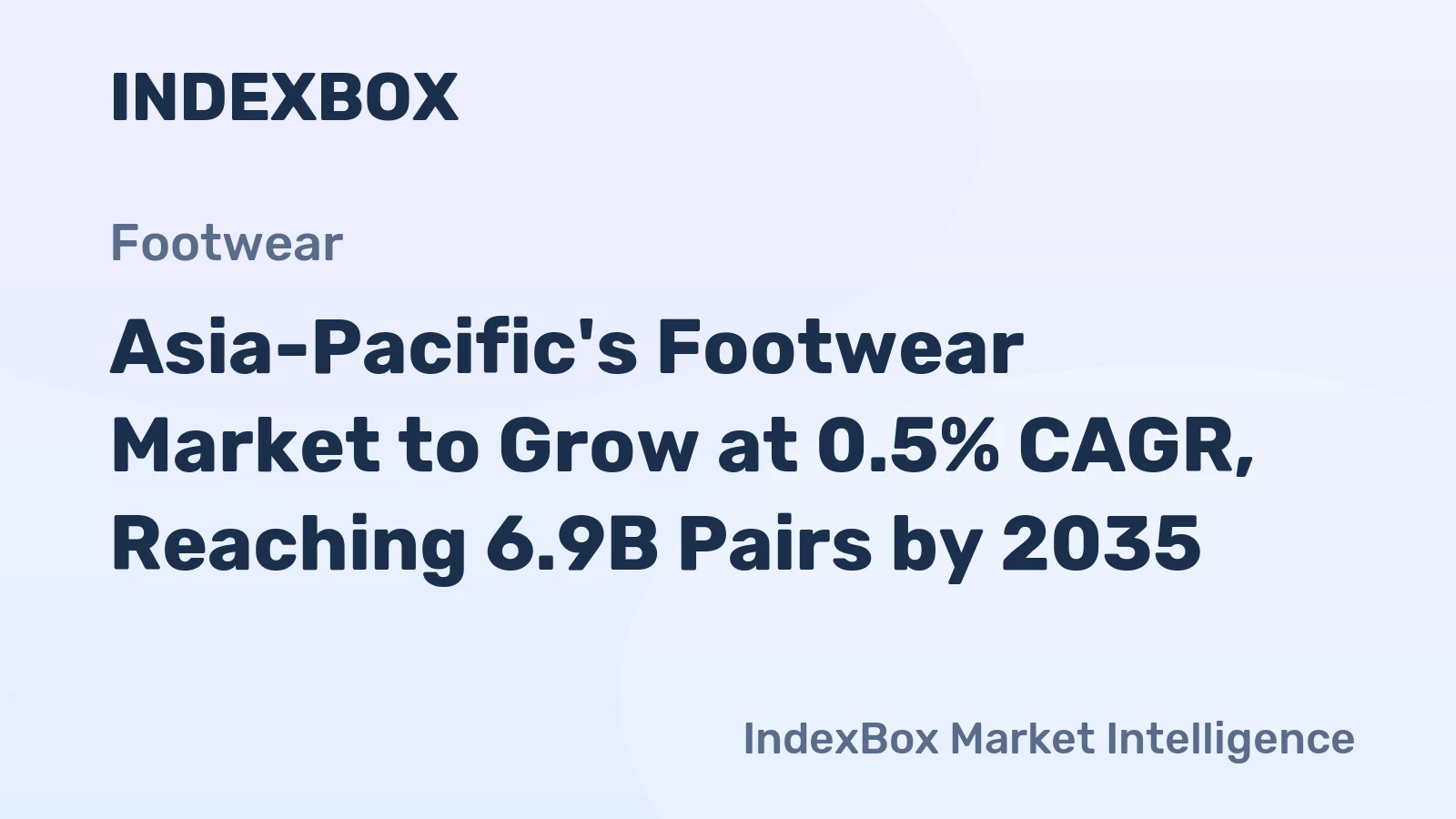 Asia-Pacific's Footwear Market to Grow at 0.5% CAGR, Reaching 6.9B Pairs by 2035
