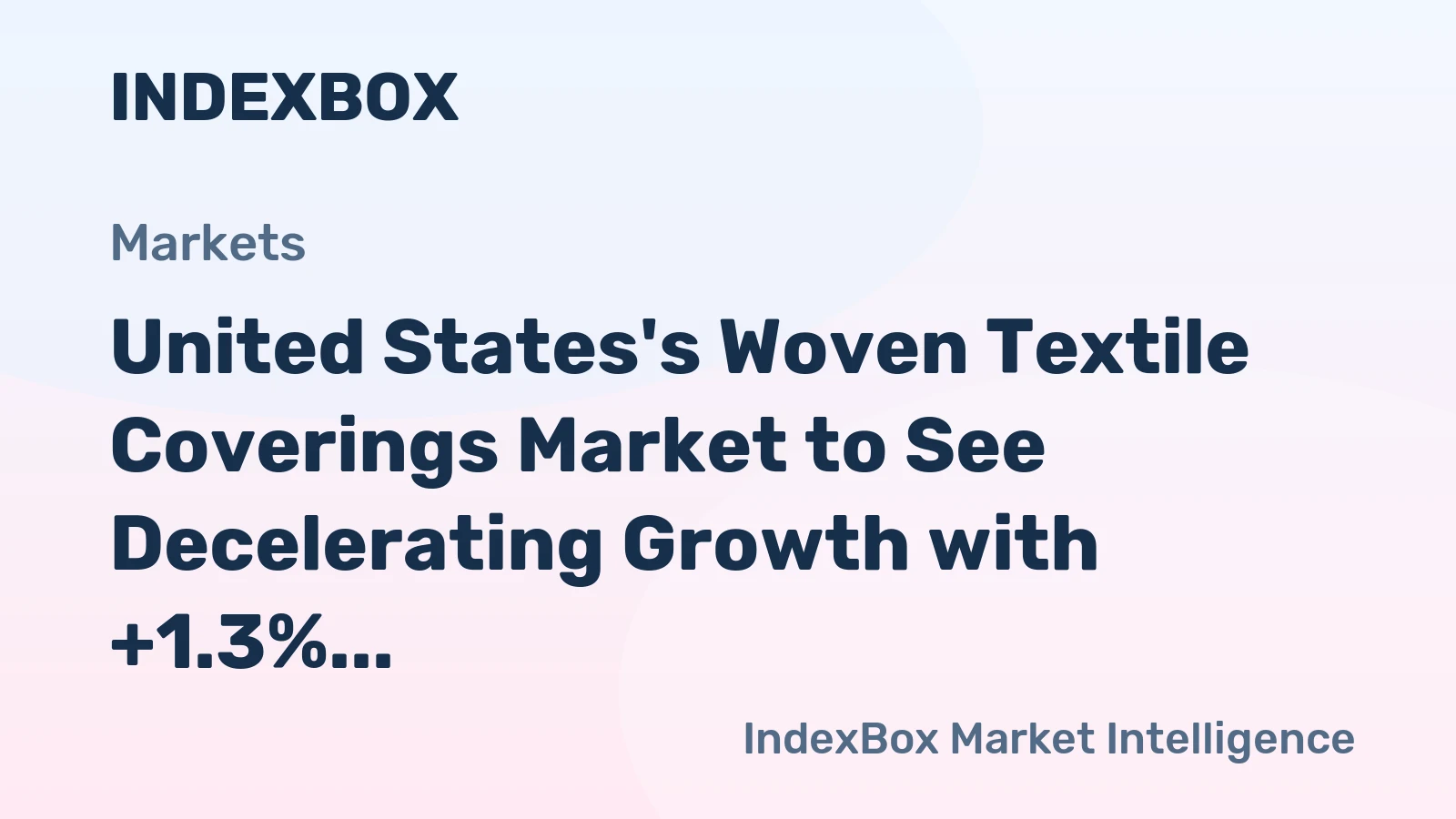 United States's Woven Textile Coverings Market to See Decelerating Growth with +1.3% CAGR