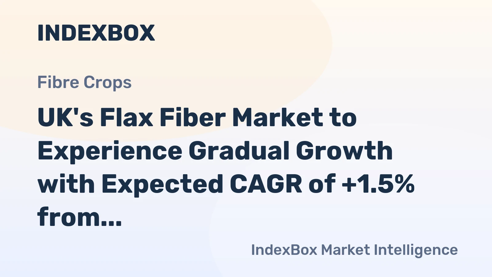 UK's Flax Fiber Market to Experience Gradual Growth with Expected CAGR of +1.5% from 2024 to 2035