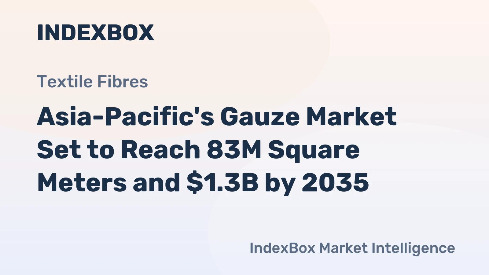 Asia-Pacific's Gauze Market Set to Reach 83M Square Meters and $1.3B by 2035