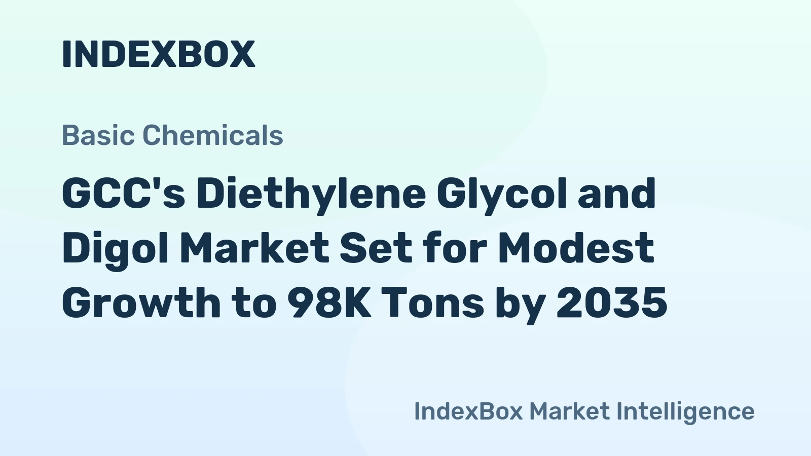 GCC's Diethylene Glycol and Digol Market Set for Modest Growth to 98K Tons by 2035