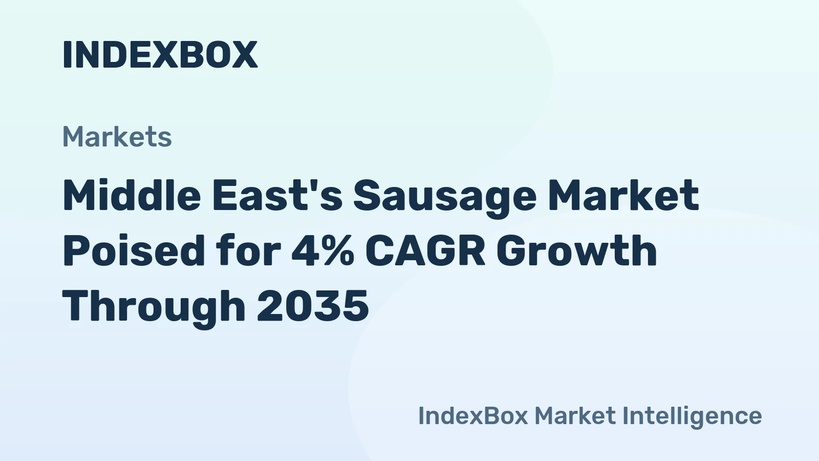 Middle East's Sausage Market Poised for 4% CAGR Growth Through 2035