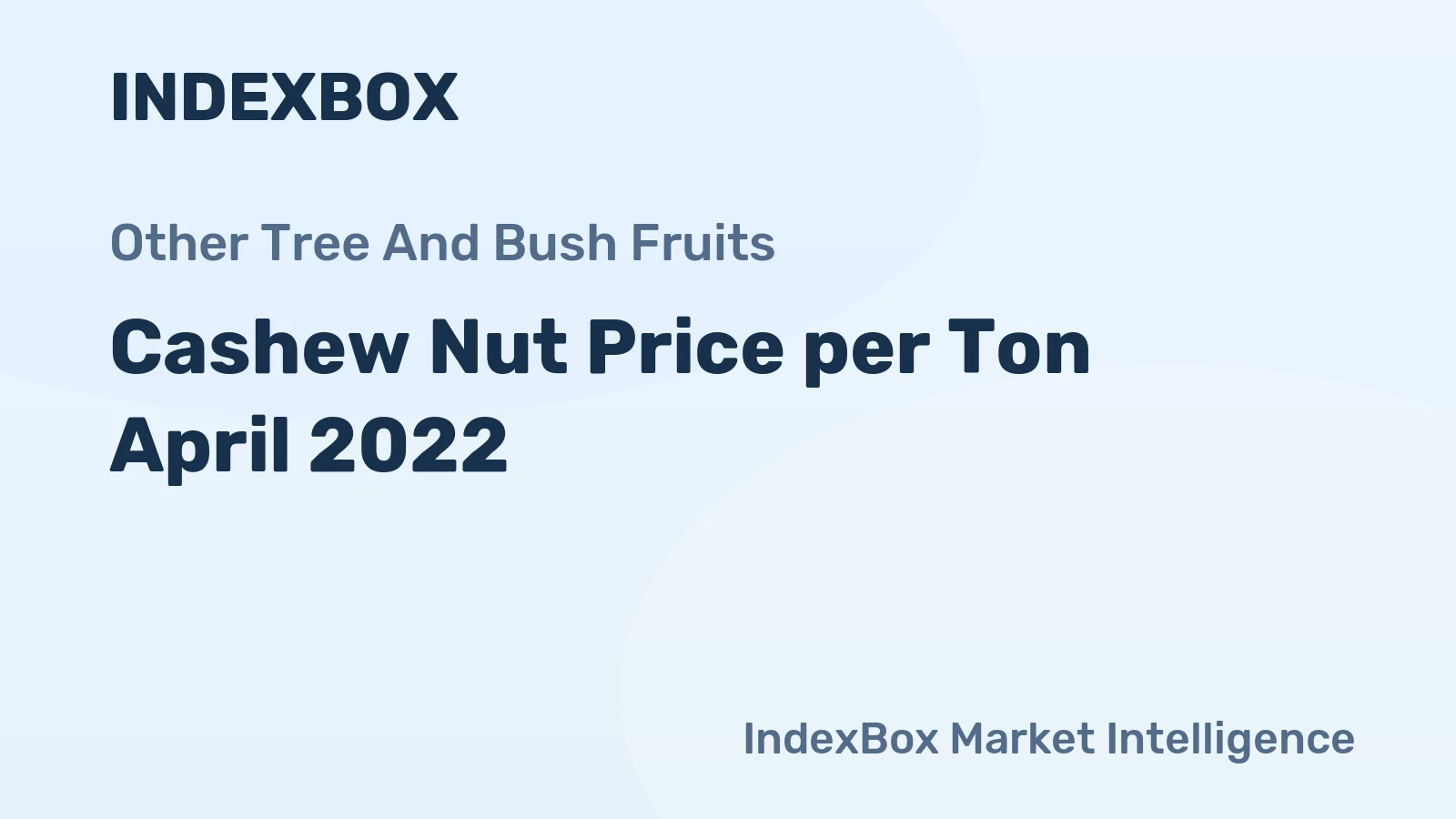 Cashew Nut Price per Ton April 2022