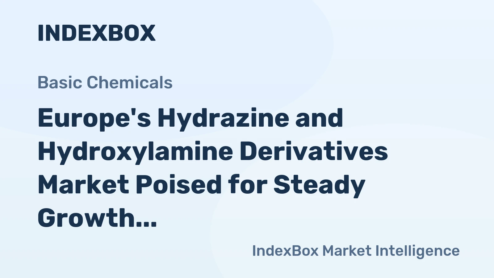 Europe's Hydrazine and Hydroxylamine Derivatives Market Poised for Steady Growth With 3% CAGR Through 2035