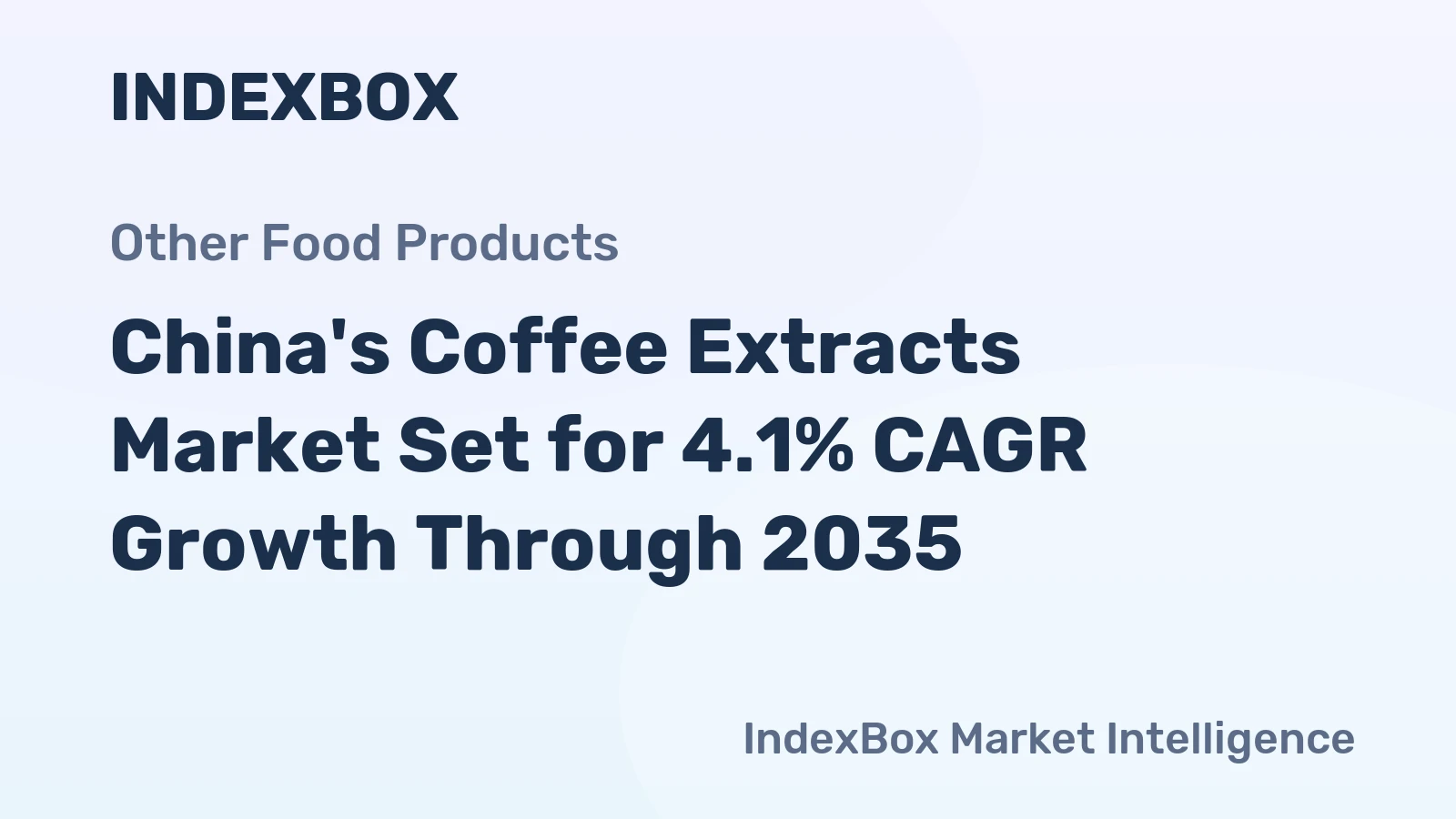 China's Coffee Extracts Market Set for 4.1% CAGR Growth Through 2035