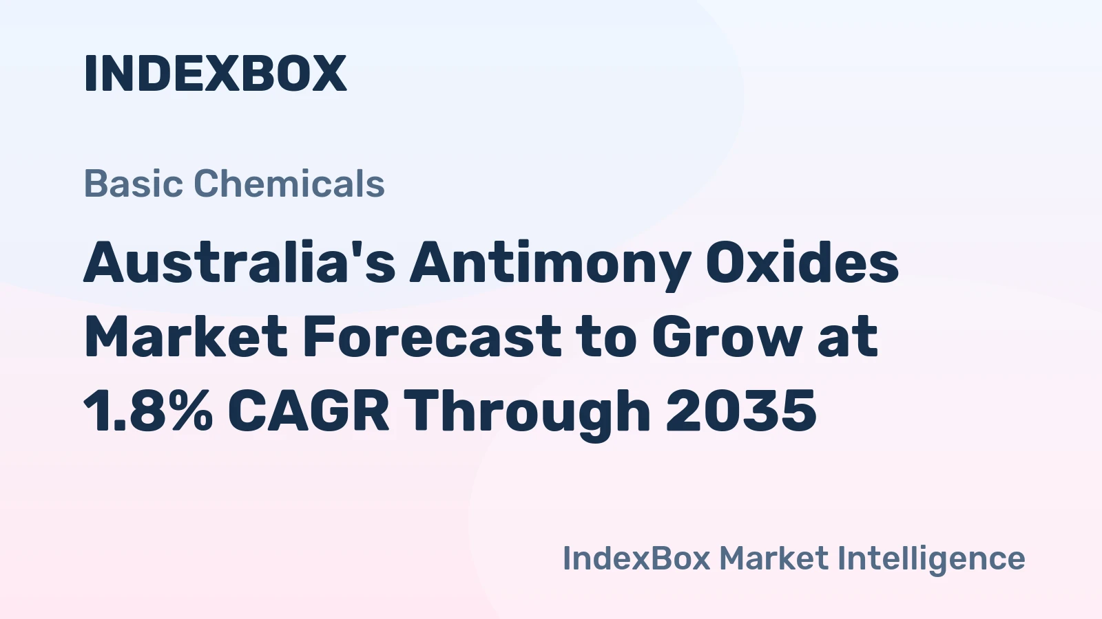 Australia's Antimony Oxides Market Forecast to Grow at 1.8% CAGR Through 2035