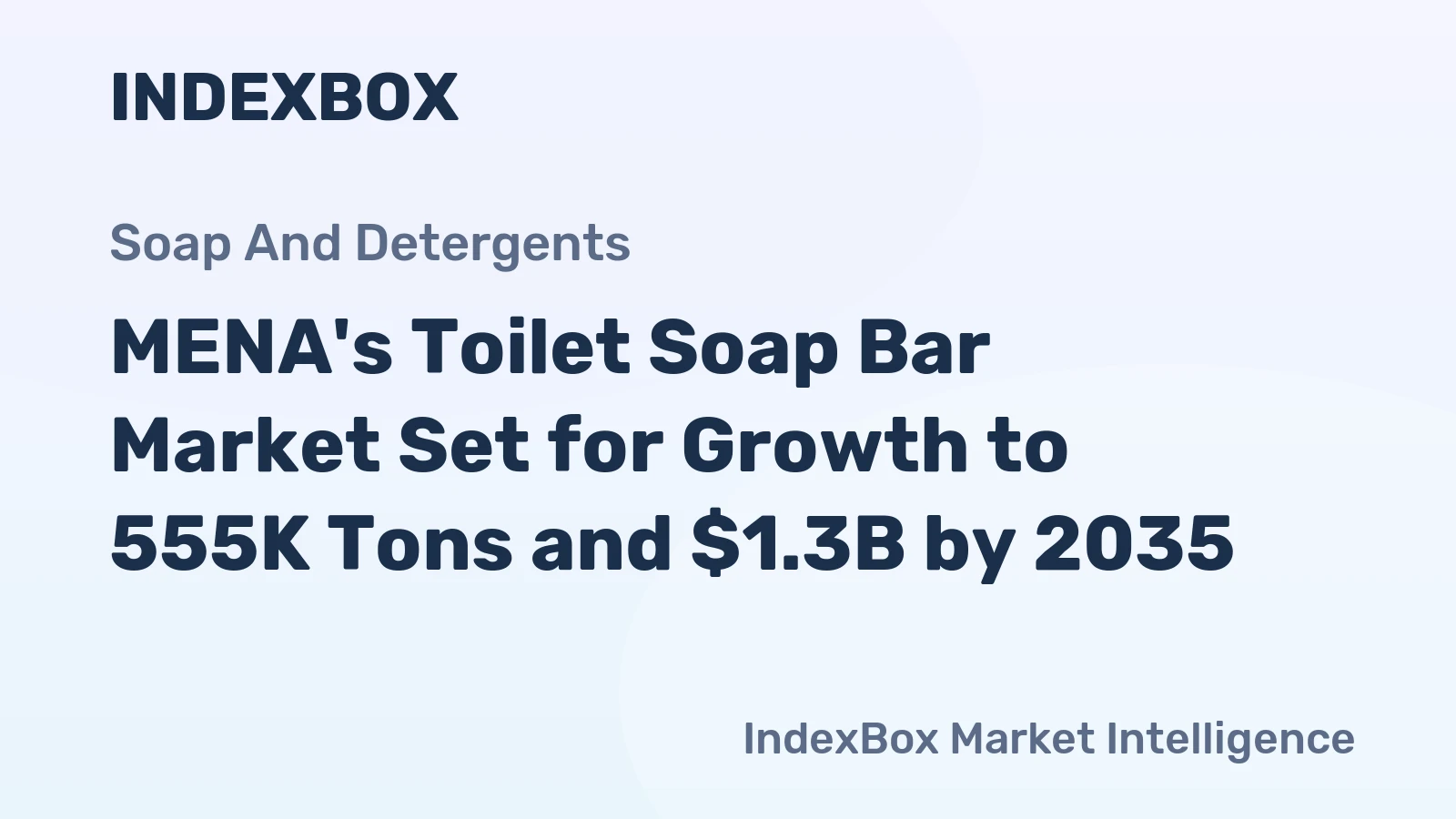 MENA's Toilet Soap Bar Market Set for Growth to 555K Tons and $1.3B by 2035