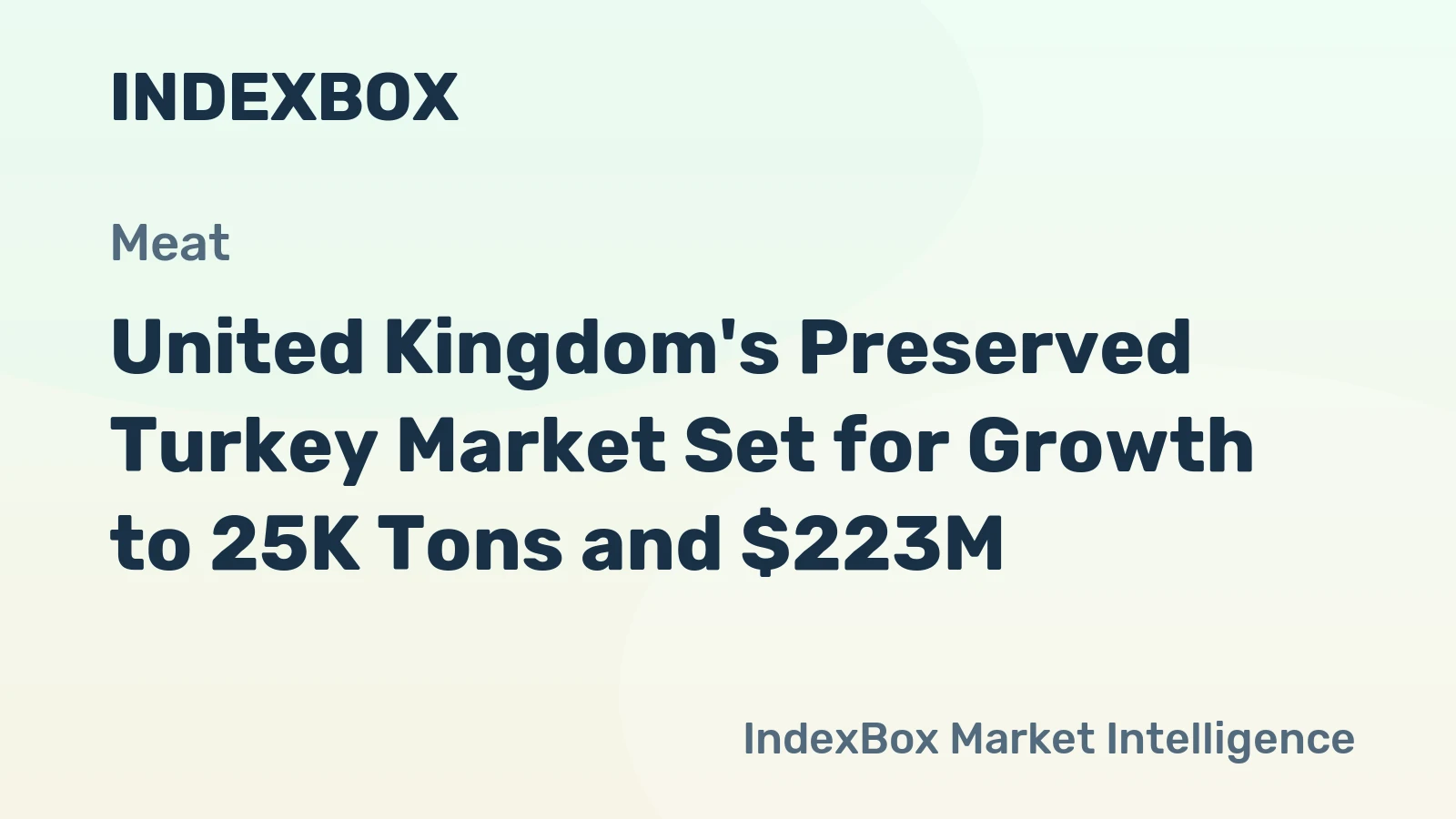 United Kingdom's Preserved Turkey Market Set for Growth to 25K Tons and $223M