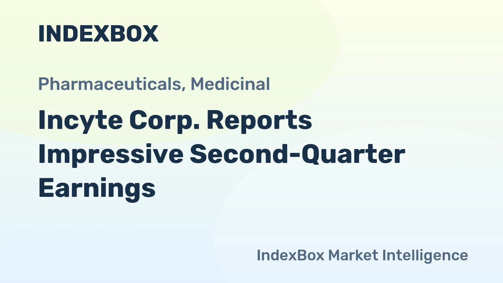 Incyte Corp. Reports Impressive Second-Quarter Earnings