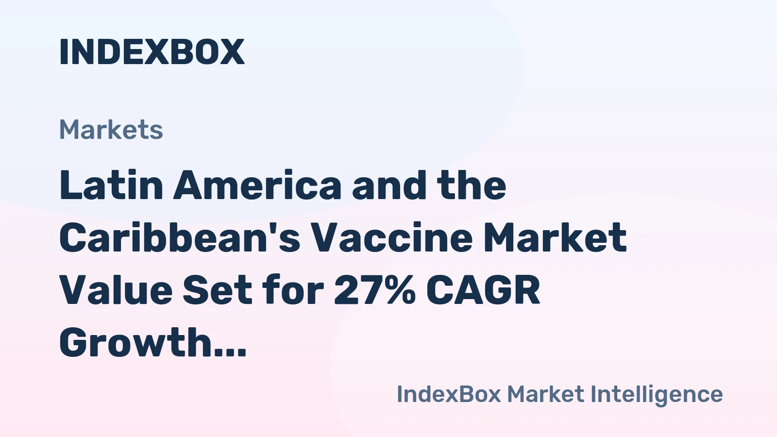 Latin America and the Caribbean's Vaccine Market Value Set for 27% CAGR Growth Through 2035