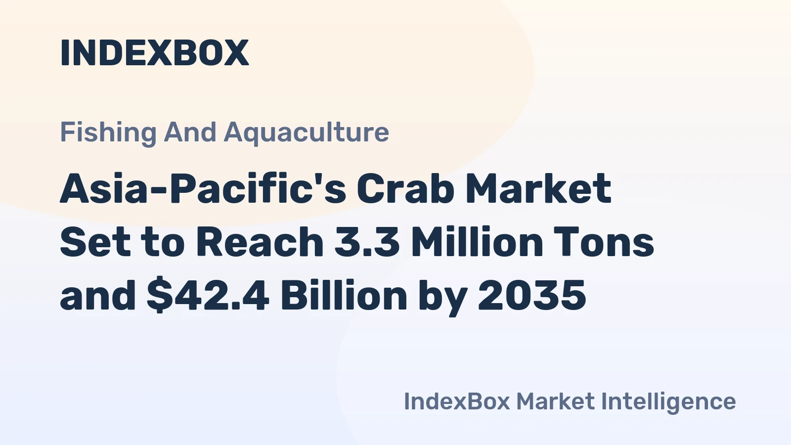 Asia-Pacific's Crab Market Set to Reach 3.3 Million Tons and $42.4 Billion by 2035