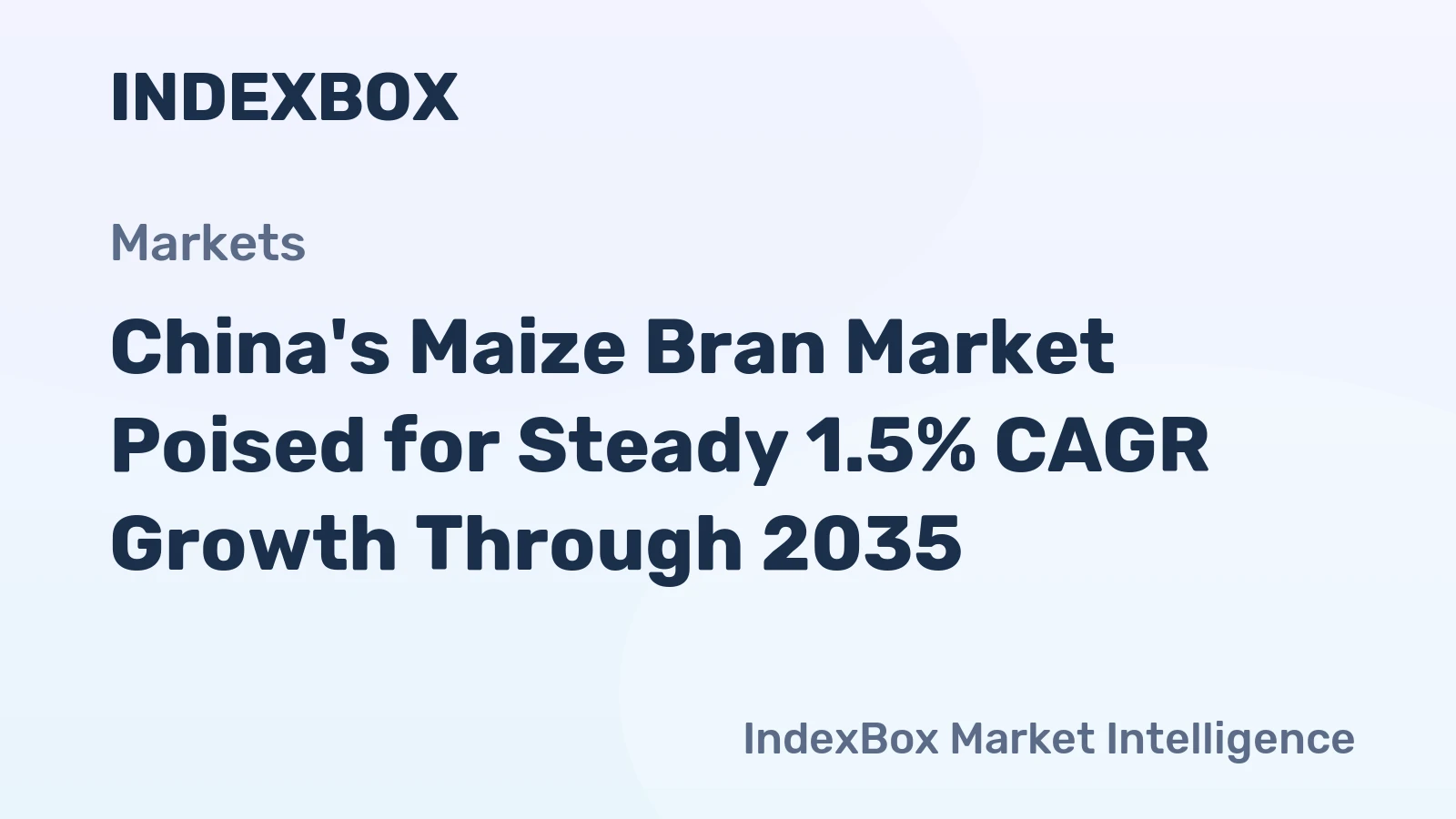 China's Maize Bran Market Poised for Steady 1.5% CAGR Growth Through 2035