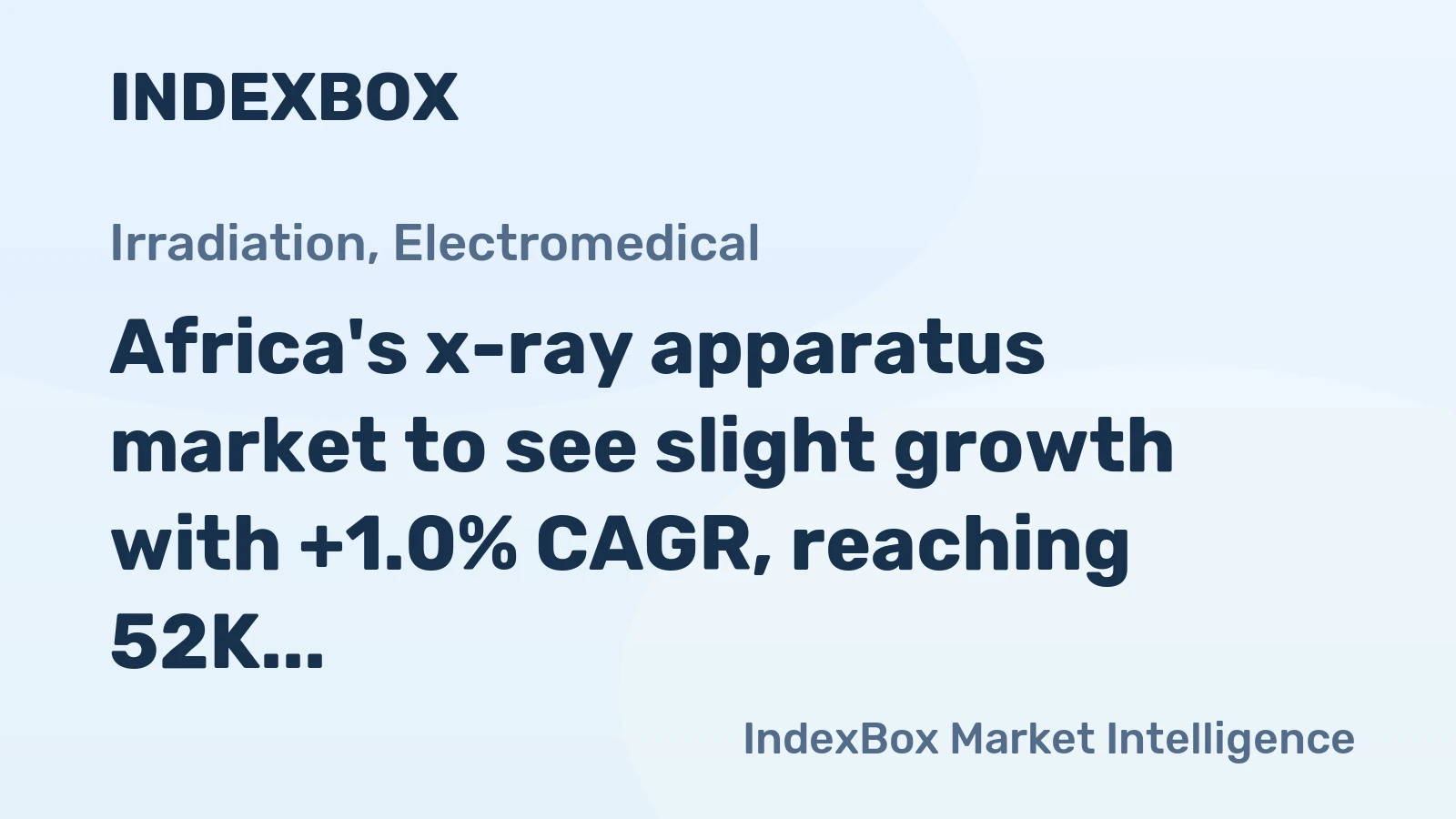 Africa's x-ray apparatus market to see slight growth with +1.0% CAGR, reaching 52K units by 2035