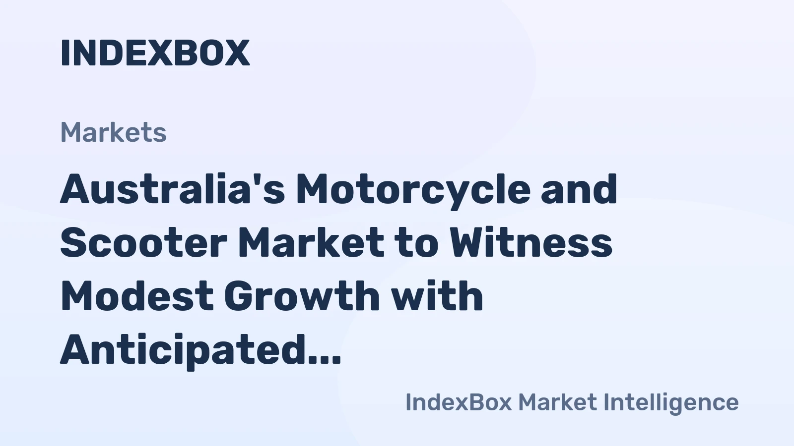 Australia's Motorcycle and Scooter Market to Witness Modest Growth with Anticipated CAGR of +1.4% by 2035