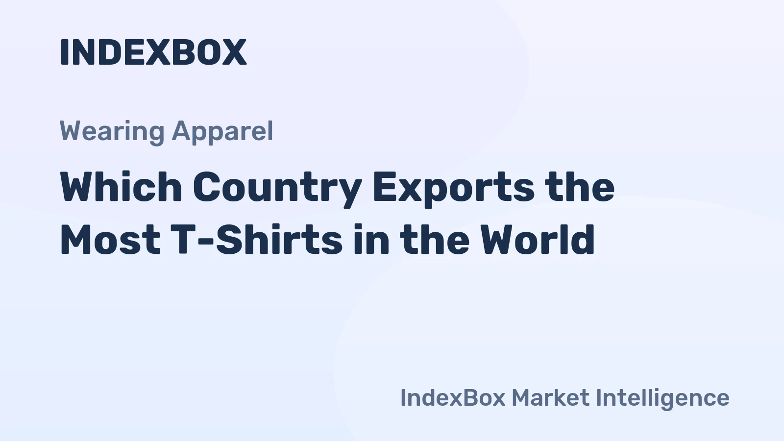 Which Country Exports the Most T-Shirts in the World?