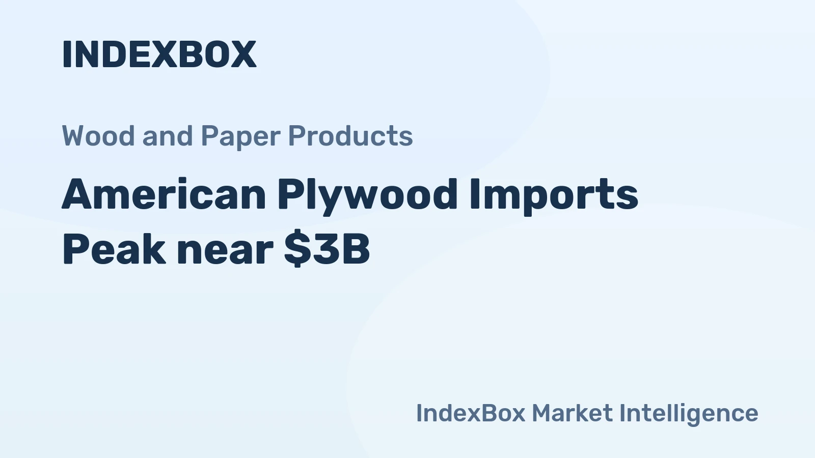 American Plywood Imports Peak near $3B
