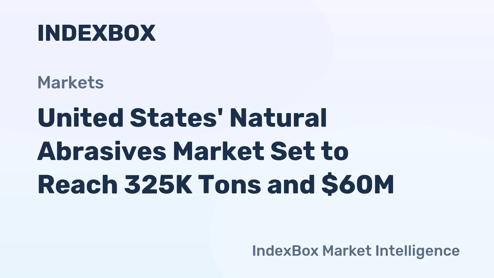 United States' Natural Abrasives Market Set to Reach 325K Tons and $60M
