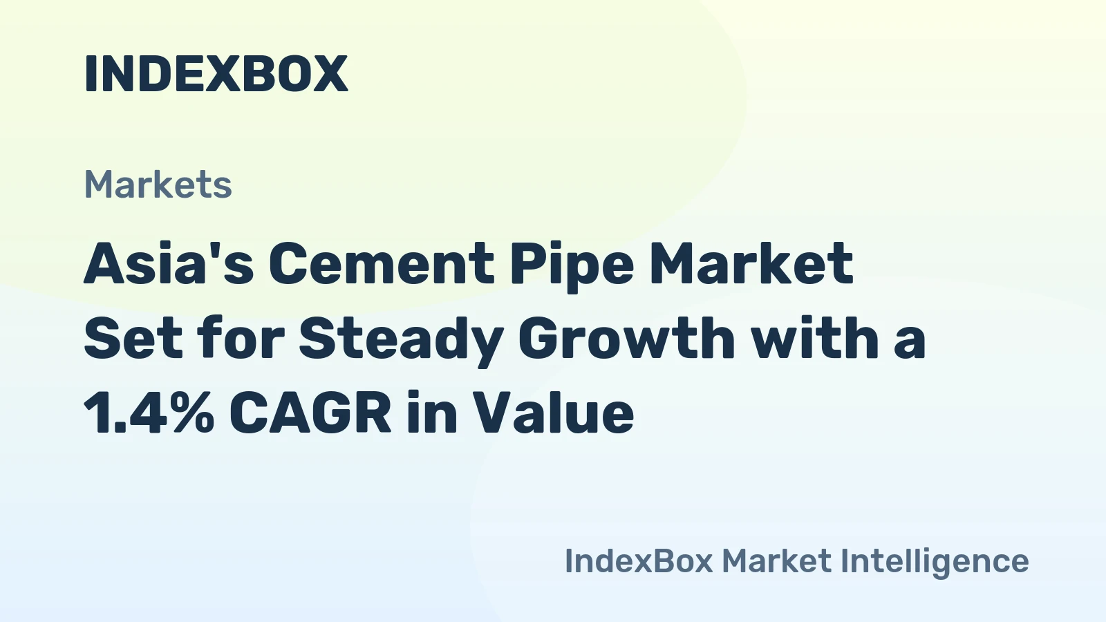 Asia's Cement Pipe Market Set for Steady Growth with a 1.4% CAGR in Value