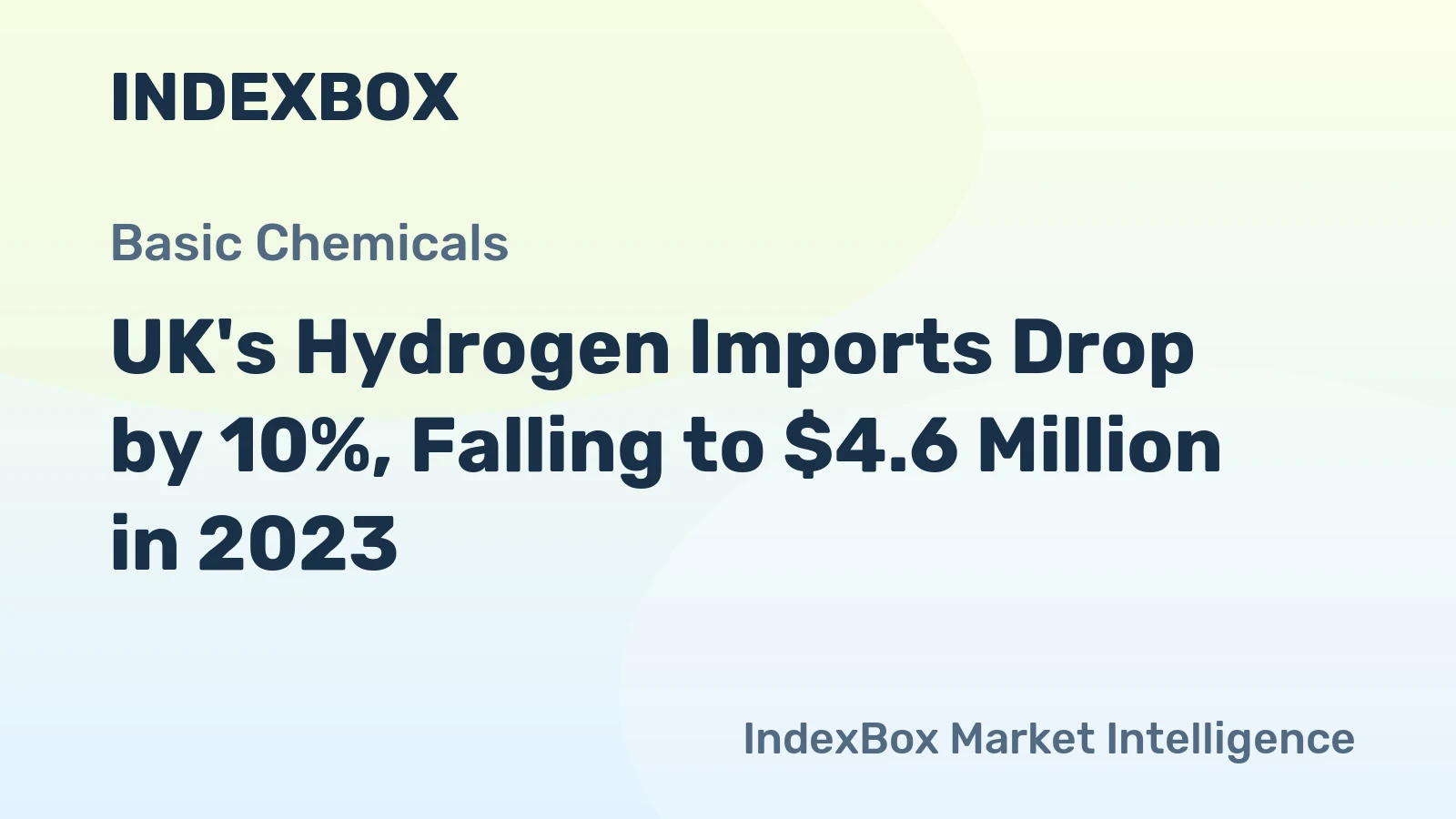 UK's Hydrogen Imports Drop by 10%, Falling to $4.6 Million in 2023