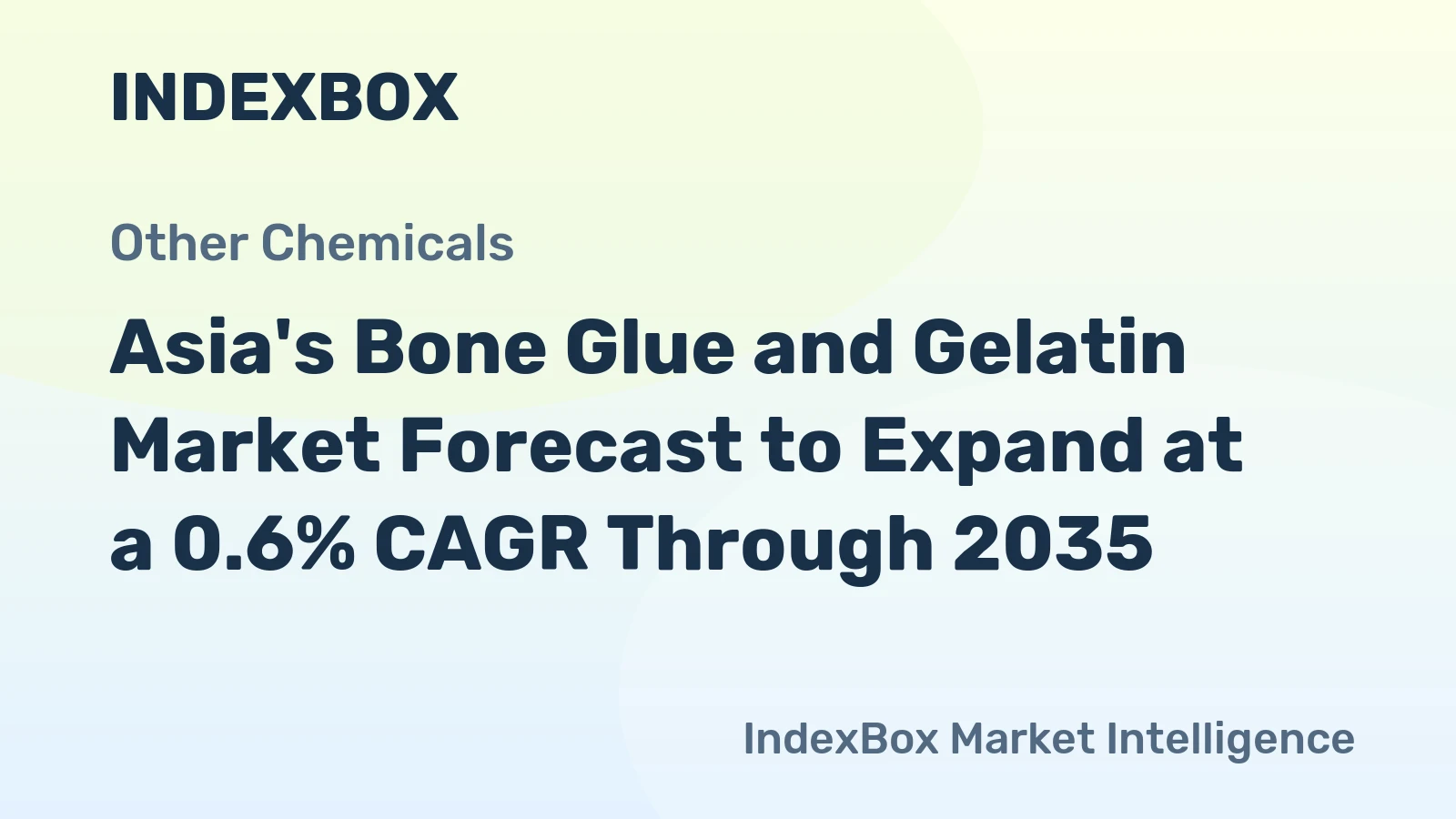 Asia's Bone Glue and Gelatin Market Forecast to Expand at a 0.6% CAGR Through 2035