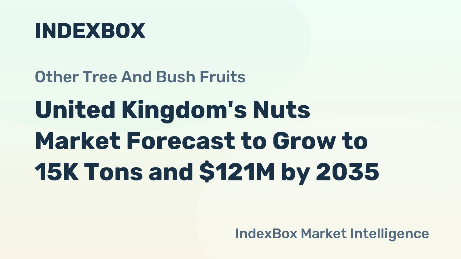 United Kingdom's Nuts Market Forecast to Grow to 15K Tons and $121M by 2035