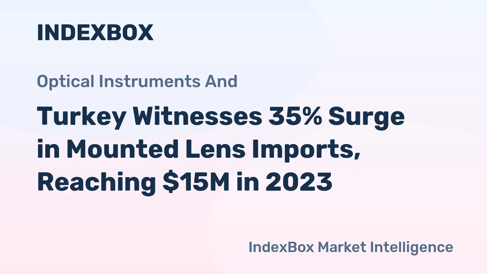Turkey Witnesses 35% Surge in Mounted Lens Imports, Reaching $15M in 2023
