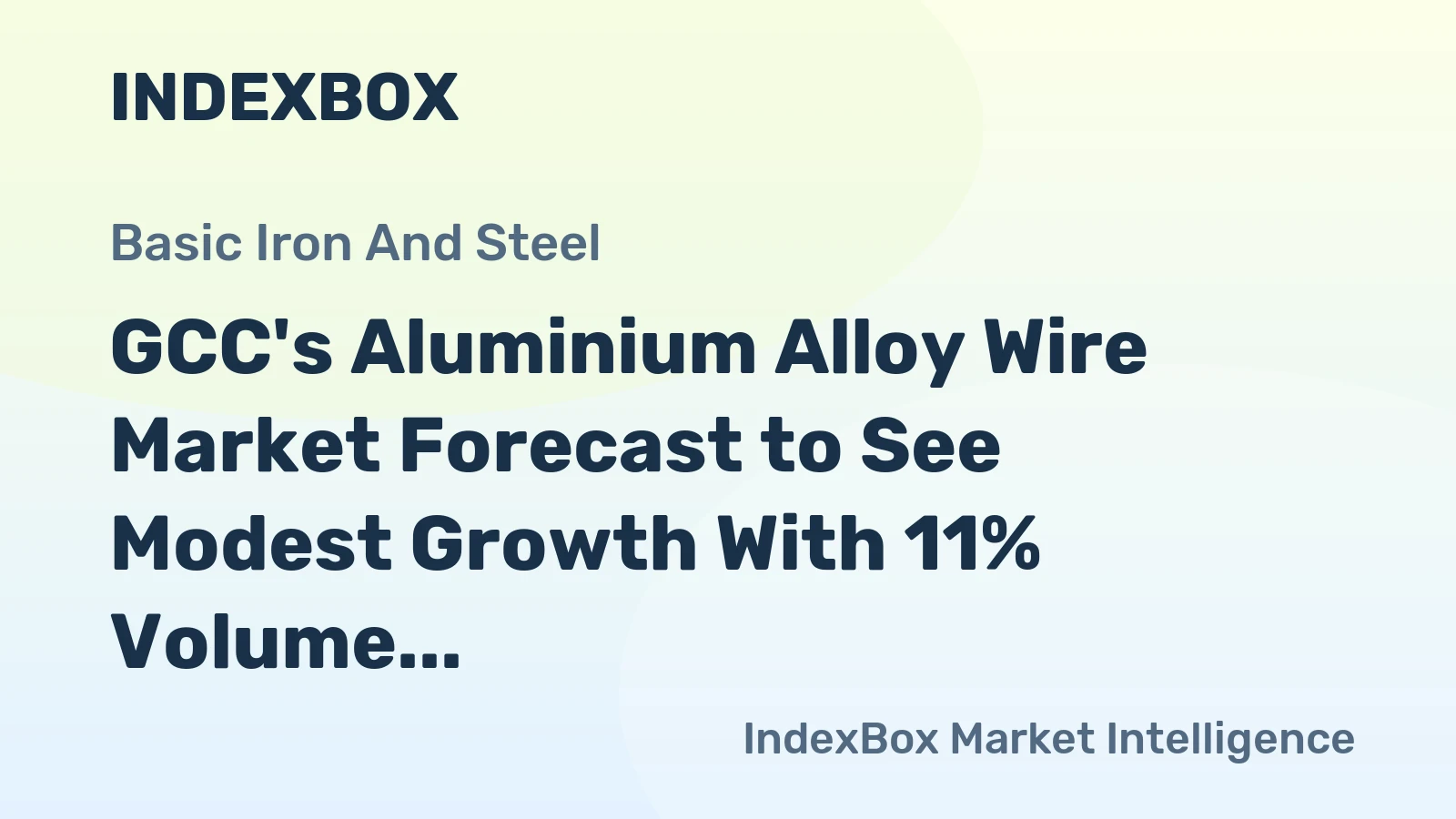 GCC's Aluminium Alloy Wire Market Forecast to See Modest Growth With 11% Volume CAGR