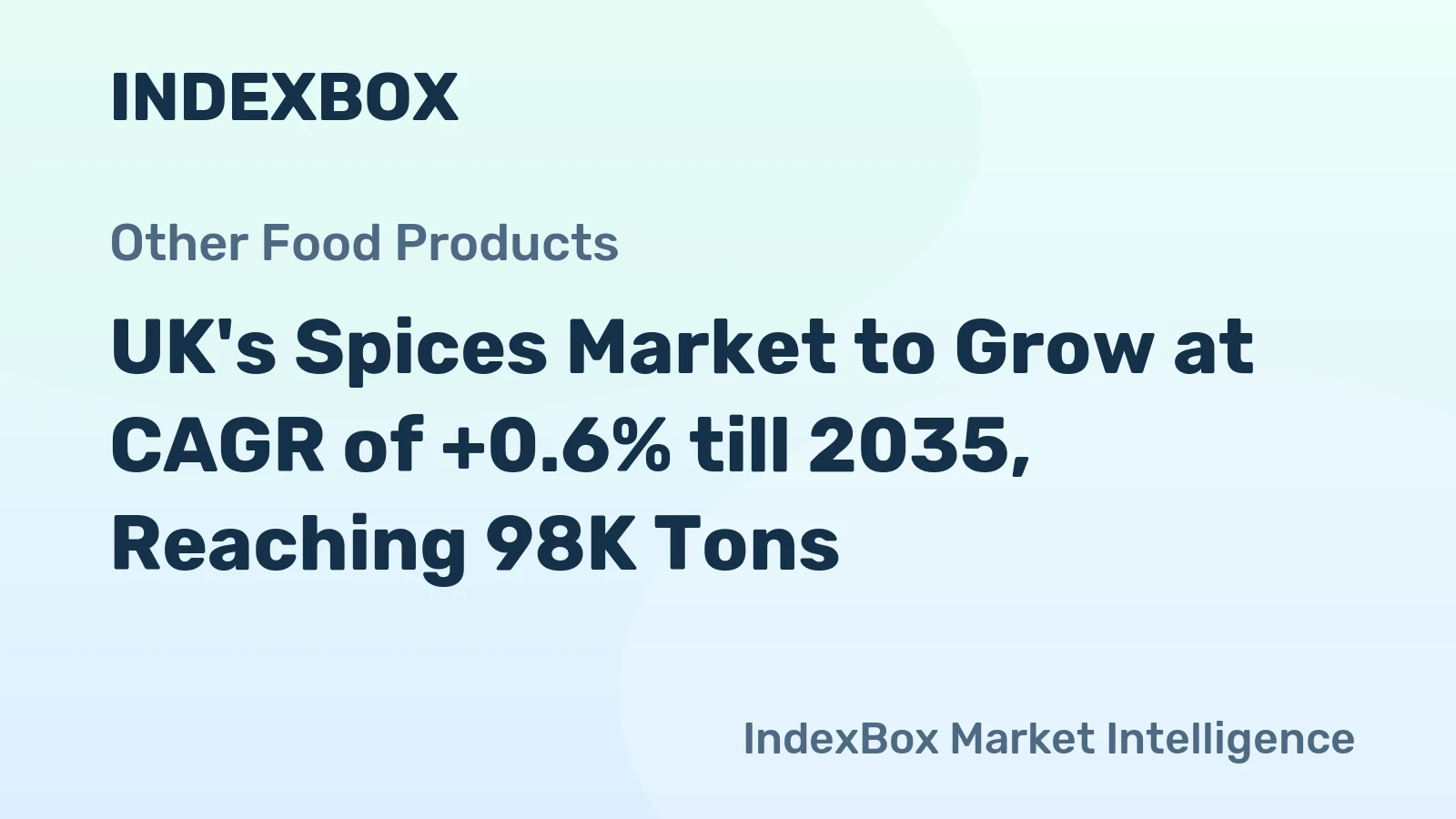 UK's Spices Market to Grow at CAGR of +0.6% till 2035, Reaching 98K Tons