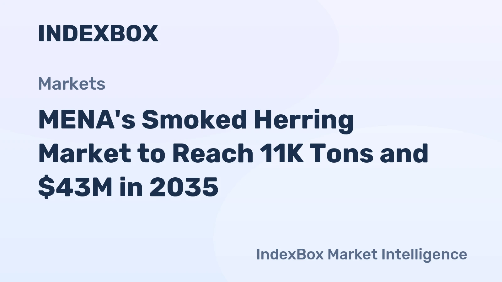 MENA's Smoked Herring Market to Reach 11K Tons and $43M in 2035