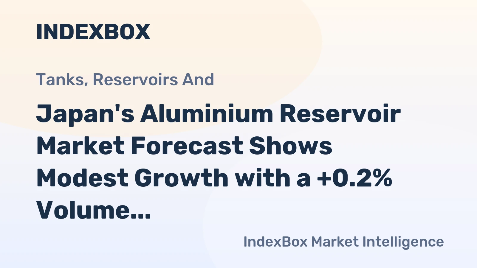 Japan's Aluminium Reservoir Market Forecast Shows Modest Growth with a +0.2% Volume CAGR