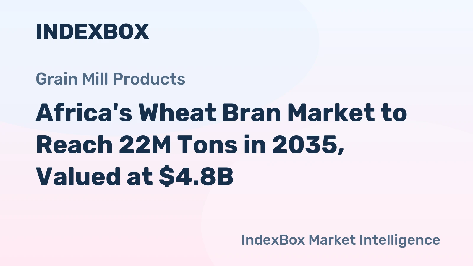Africa's Wheat Bran Market to Reach 22M Tons in 2035, Valued at $4.8B