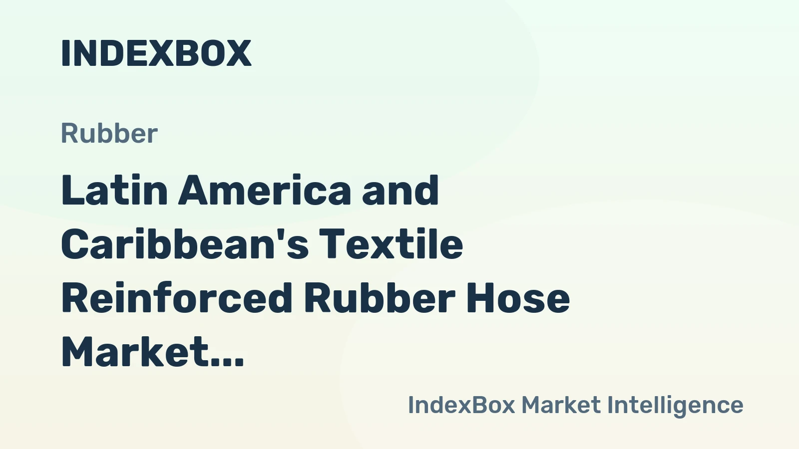 Latin America and Caribbean's Textile Reinforced Rubber Hose Market to Grow at a CAGR of +1.4% from 2024 to 2035