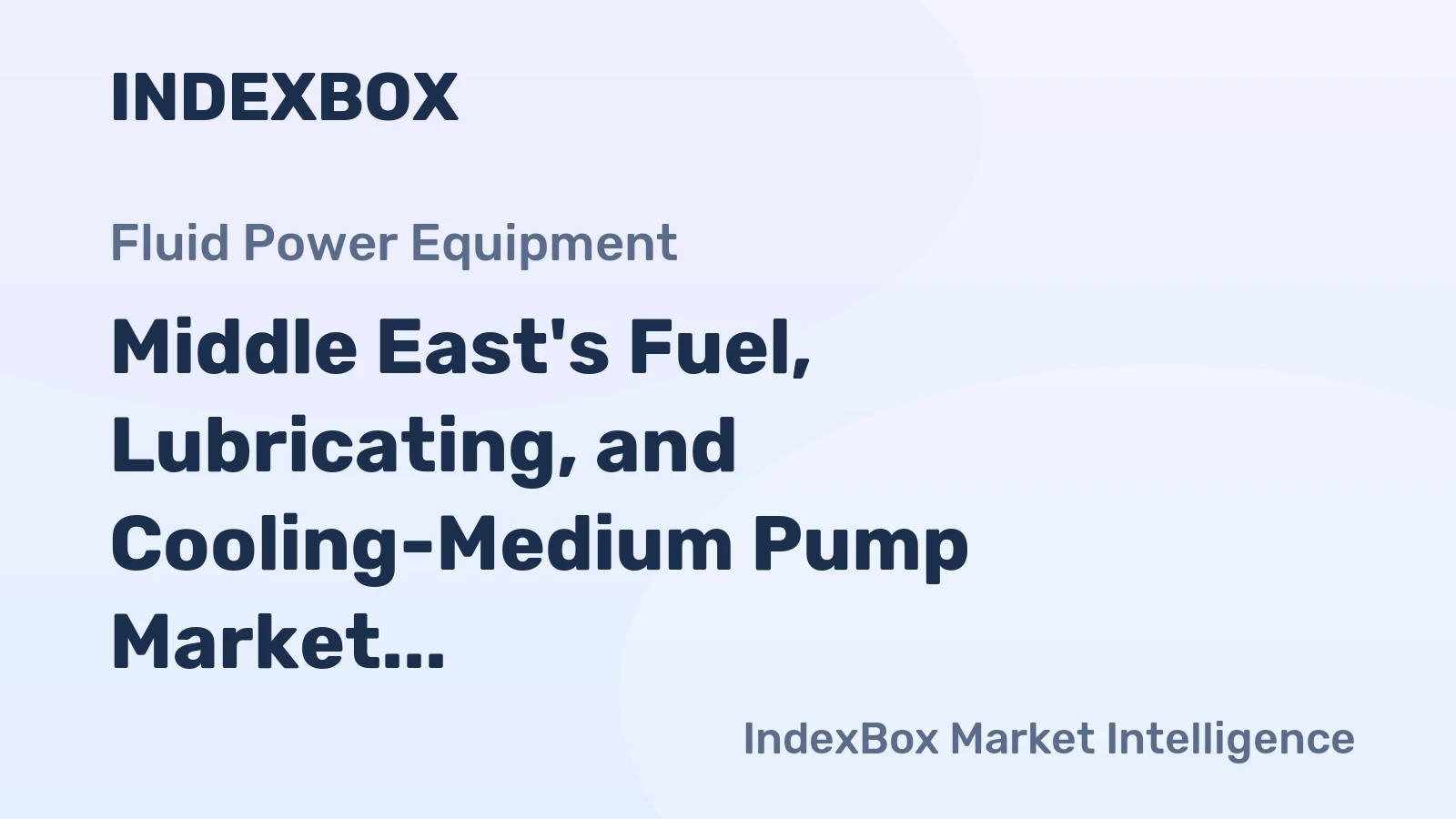Middle East's Fuel, Lubricating, and Cooling-Medium Pump Market to See Modest Growth with +0.8% CAGR