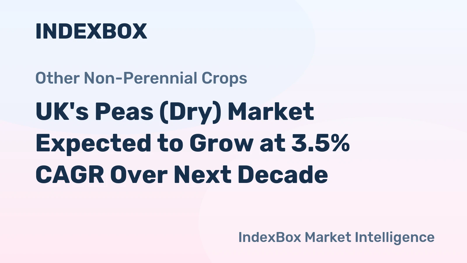 UK's Peas (Dry) Market Expected to Grow at 3.5% CAGR Over Next Decade