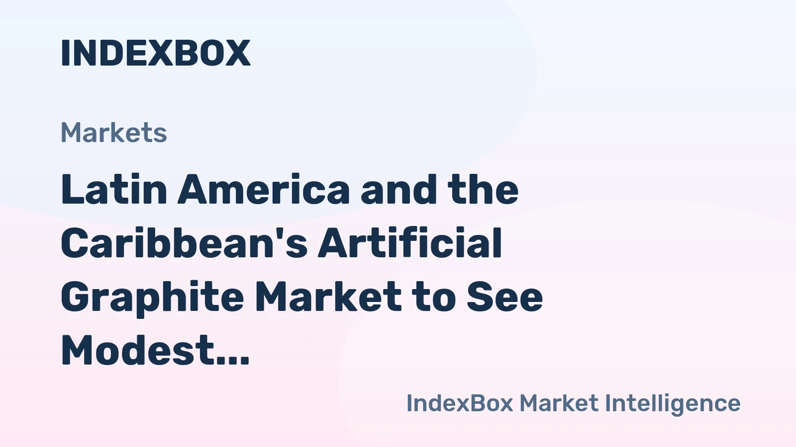 Latin America and the Caribbean's Artificial Graphite Market to See Modest Growth With +0.8% CAGR Through 2035