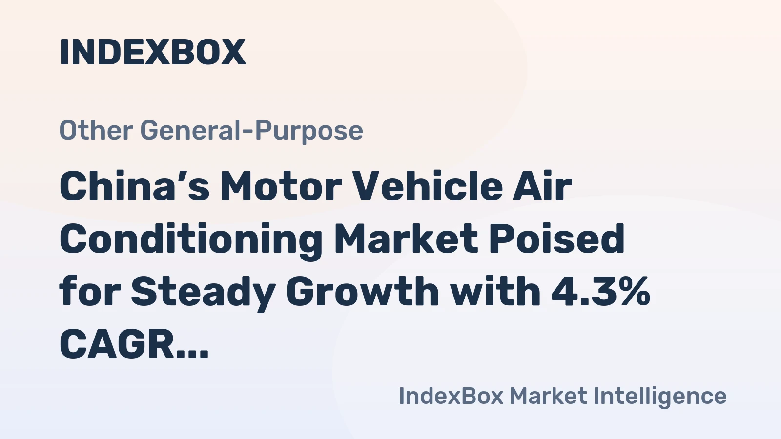 China’s Motor Vehicle Air Conditioning Market Poised for Steady Growth with 4.3% CAGR in Value Through 2035