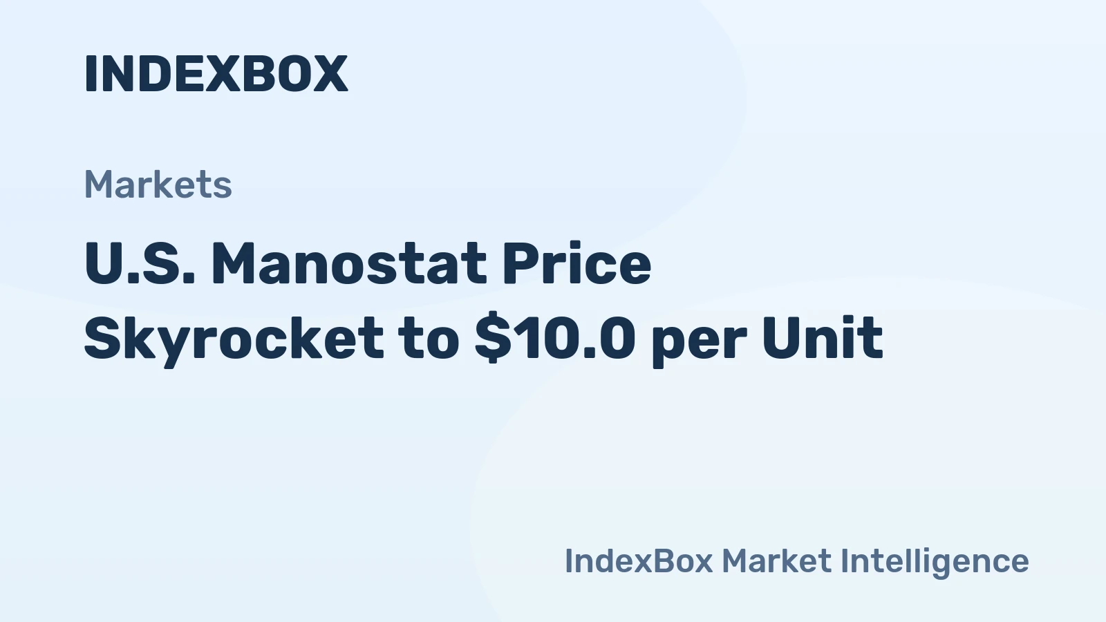 U.S. Manostat Price Skyrocket to $10.0 per Unit