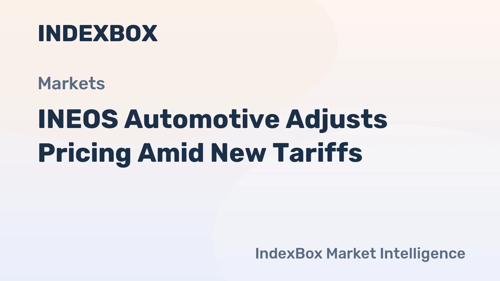 INEOS Automotive Adjusts Pricing Amid New Tariffs